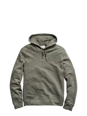 Billy Reid French Terry Hoodie Pullover - Grey