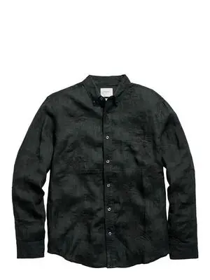 Billy Reid Embroidered Pelican Tuscumbia Shirt Button Down - Peat
