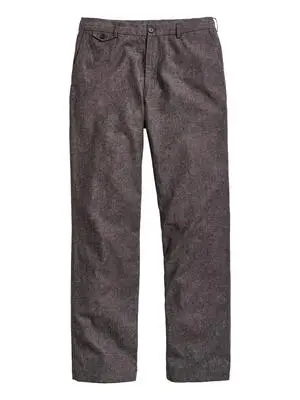 Billy Reid Chambray Flat Front Pant - Grey