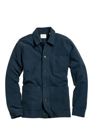 Billy Reid Pique Chore Jacket - Blue