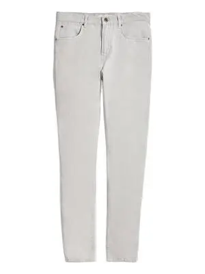 Billy Reid Cotton Linen 5-pocket Slim Fit Trousers - Grey