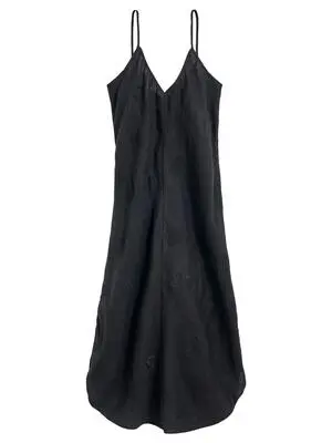 BILLY REID Billy Reid Linen Shirttail Slip Dress With Embroidered Pelican Pattern