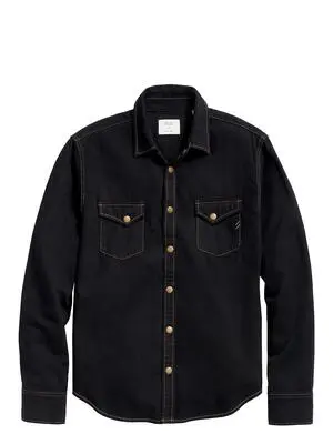 Billy Reid Shoals Denim Shirt - Black