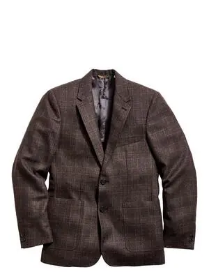 Billy Reid Virgin Wool Plaid Walton Jacket - Brown Multi
