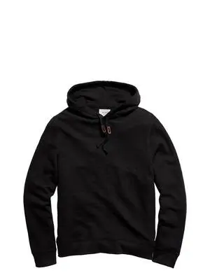 Billy Reid French Terry Hoodie Pullover - Black