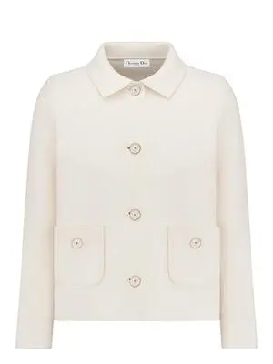 DIOR Dior Cropped Jacket With Resin Pearl Embellishments