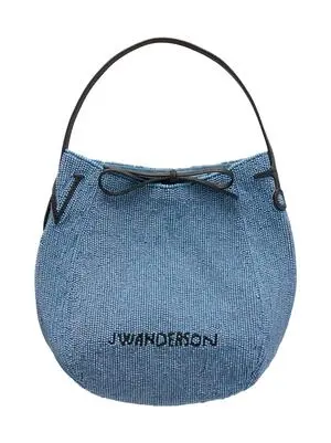 JW Anderson JW Anderson Beaded Canvas Tote Blue