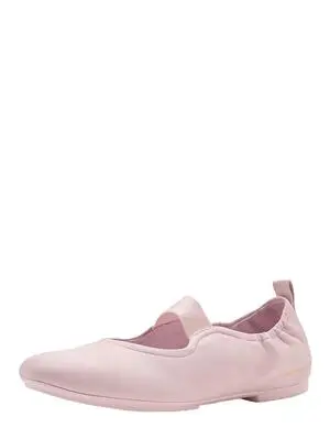Fitflop X Pantone Delicato Poise Leather Mary Jane Flat Shoes - White