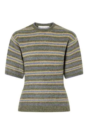 Proenza Schouler White Label Dana Striped Wool-blend Sweatshirt - Multi