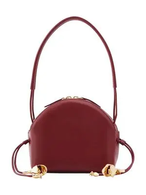 Erdem Flora Leather Shoulder Bag - Red