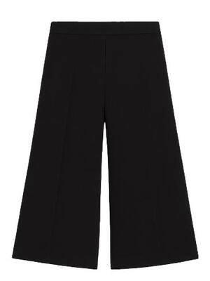 CONQUISTA High-waisted Wide Leg Trousers - Black