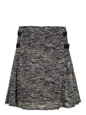 CONQUISTA Knit Skater Skirt - Black