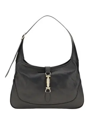 Gucci Gucci Jackie 1961 Medium Leather Shoulder Bag Black