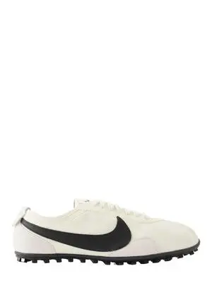 Nike Moon Shoe Suede-trimmed Shell Sneakers - Cream