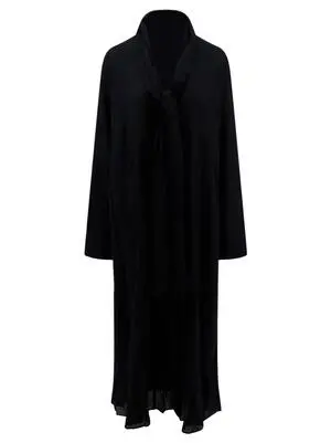 TOTEME Rounded Neckline Recycled Viscose Dress - Black