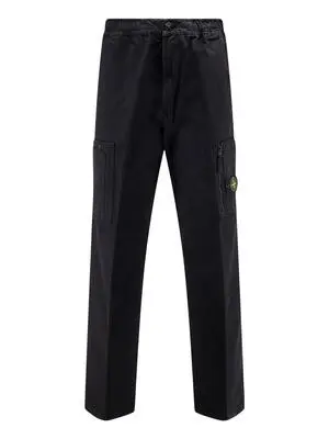 Stone Island Cargo Pants - Black