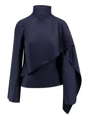 RÓHE Silk Foulard Shirt - Blue