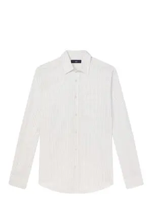 Dunhill Striped Cotton Shirt - White