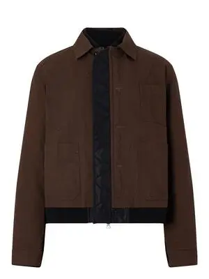 Sacai Reversible Nylon Bomber Jacket - Brown