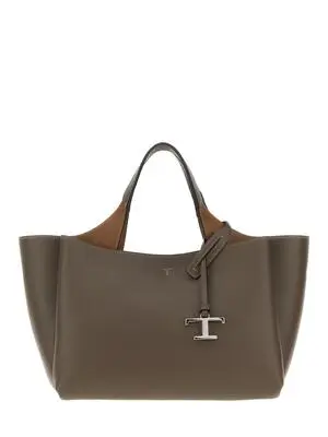 TOD'S Mud Leather Mini Handbag - Brown
