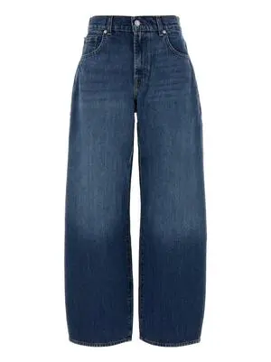 Seven For All Mankind Wide-leg Jeans - Blue