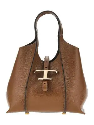 TOD'S TODS Mini 'T Timeless' Shopping Bag Brown
