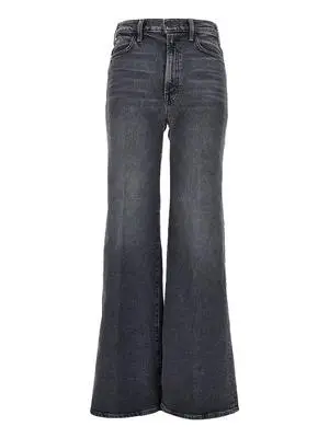 MOTHER The Hustler Roller Sneak Jeans - Grey