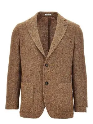 BRERAS Venezia Virgin Wool Single-breasted Jacket - Multicolor