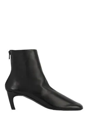 TOTEME Soft Nappa Ankle Boots - Black