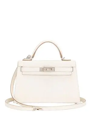 Hermès Hermes Matte Alligator Kelly 20 Sellier Handbag Nata