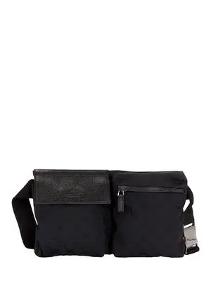 Gucci Double Pocket Belt Bag - Black