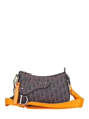 Dior Flight Line Double Saddle Bag - Blue
