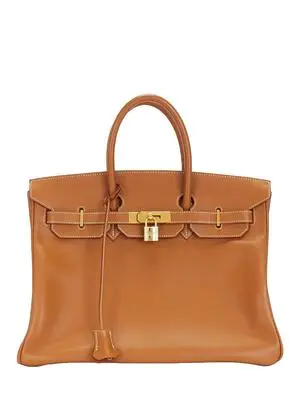 Hermès Courchevel Birkin 35 Handbag - Gold