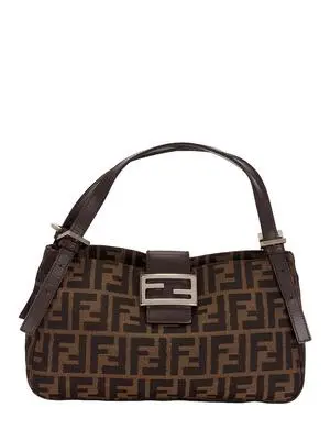 Fendi Zucca Monogram Shoulder Bag - Brown
