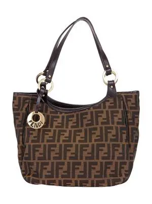 Fendi Zucca Canvas Tote Bag - Brown