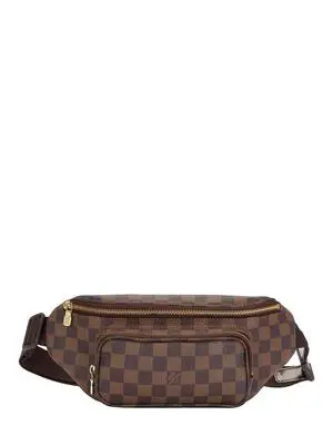 FWRD RENEW Louis Vuitton Damier Ebene Melville Belt Bag - Brown