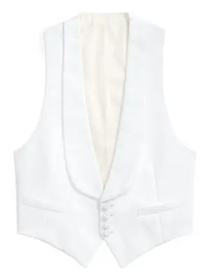 Ralph Lauren Piqué Vest - White