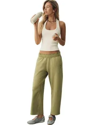 Daily Practice Merva Barrel-leg Pants - Light Green