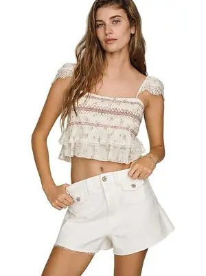 Paige Isa Shorts - Ecru