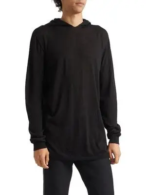 Rick Owens Oversized Hooded Wool Sweater - Black