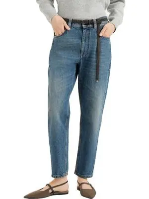 Brunello Cucinelli Baggy Tapered Jeans - Denim