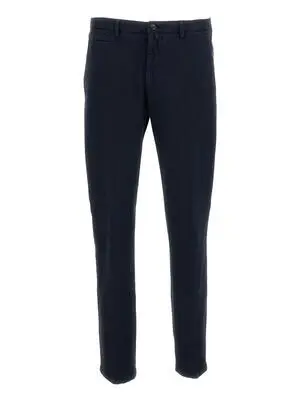 BRIGLIA 1949 Cotton Stretch Trousers - Blue
