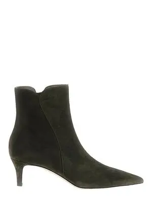GIANVITO ROSSI Levy Suede Ankle Boots - Green