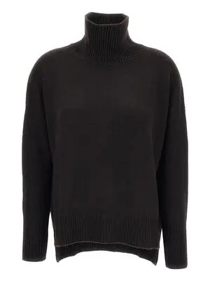LISA YANG Heidi Turtleneck Sweater In Pure Cashmere - Brown