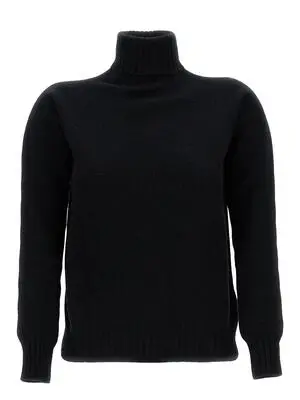 DRUMOHR Wool Turtleneck Sweater - Nero