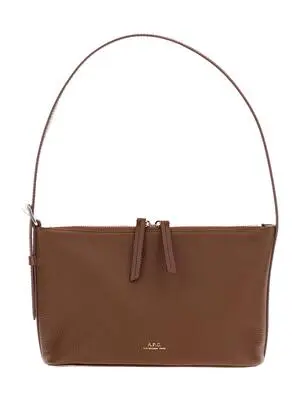 A.p.c. Leather Shoulder Bag - Brown