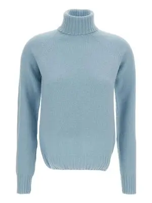DRUMOHR Wool Turtleneck Sweater - Azzurro