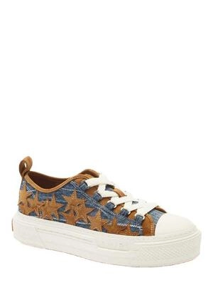 Amiri Stars Court Platform Sneakers - Blue/tan