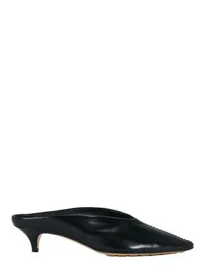 Bottega Veneta Vesta Kitten Heel Mule - Black