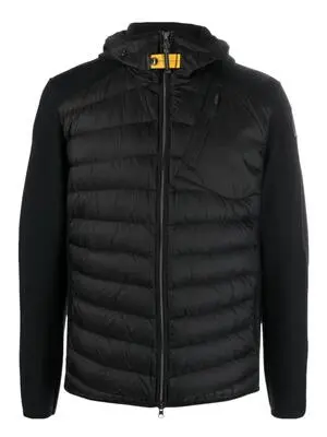 PARAJUMPERS Quilted Down Jacket With Contrasting Sleeves - Black